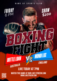 Boxing Championship Flyer Template | PosterMyWall