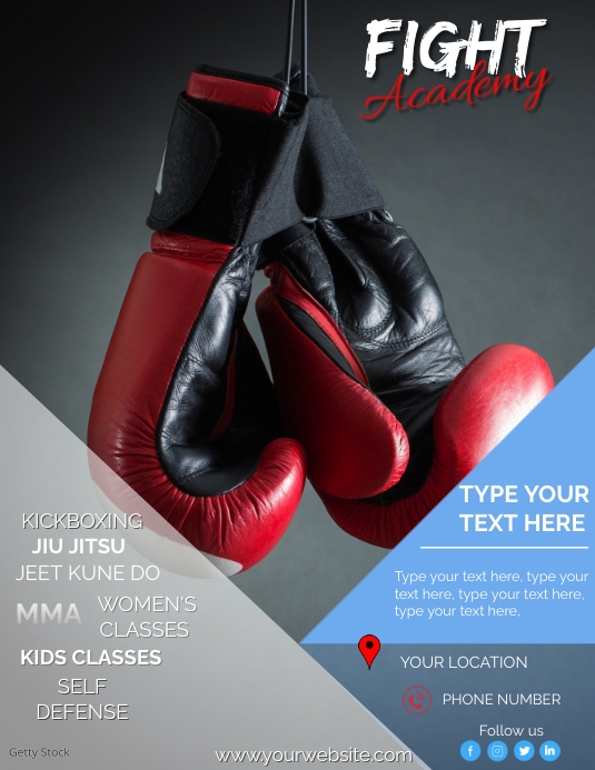 Boxing Flyer Template | PosterMyWall