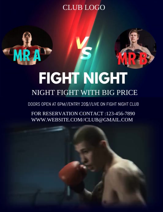 BOXING FLYER Template | PosterMyWall