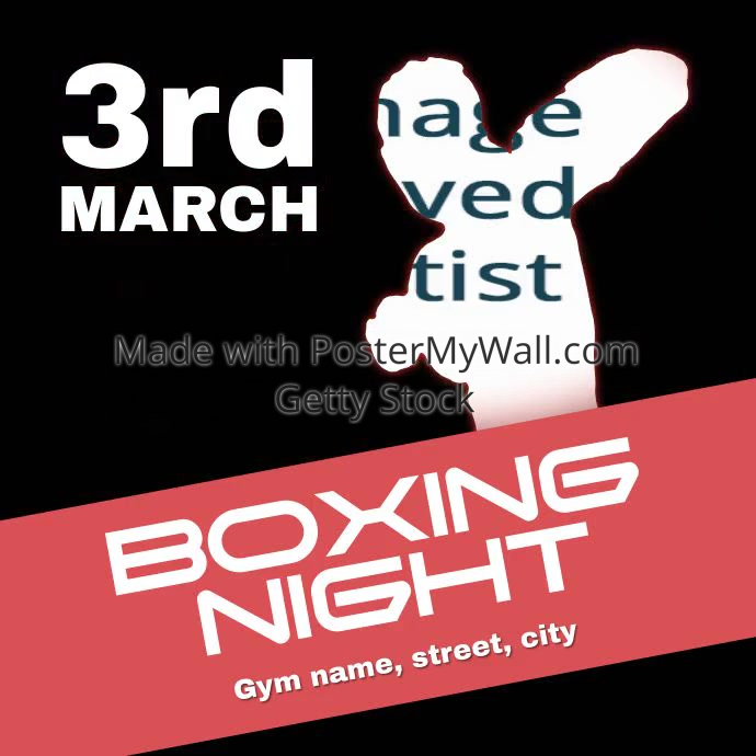 Copy of Boxing night | PosterMyWall