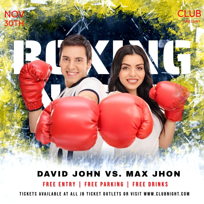 Boxing Night Template | PosterMyWall