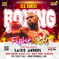 boxing fight night flyer Template | PosterMyWall
