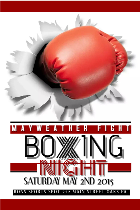 Boxing Night Template | PosterMyWall