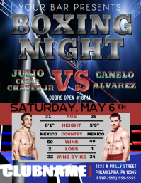 Boxing Night Flyer Template | PosterMyWall