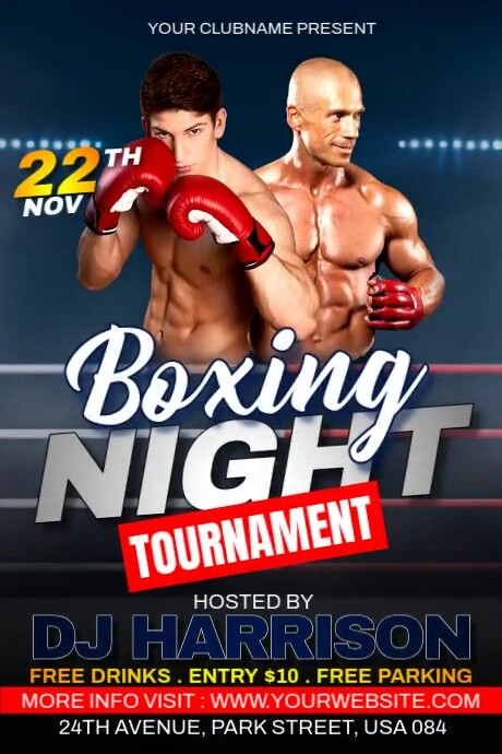 Modèle Boxing Night Tournament | PosterMyWall