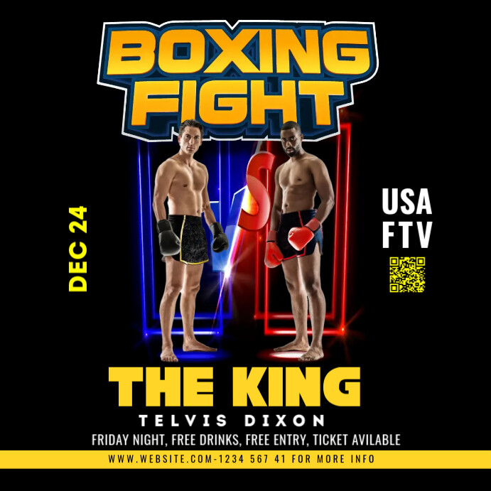 Copy of Boxing Poster | PosterMyWall