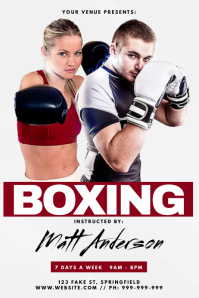 Boxing Classes Template | PosterMyWall