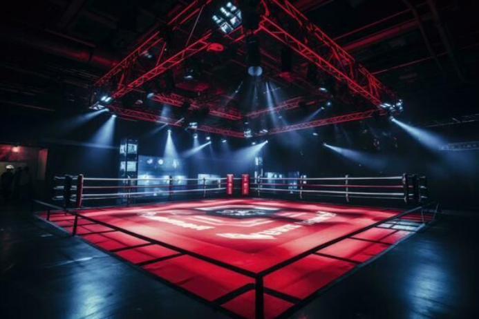 Plantilla de Boxing Ring Spotlight Stage | PosterMyWall