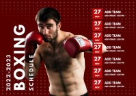 Boxing Schedule Template | PosterMyWall