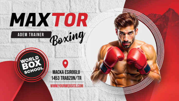 Boxing School Twitter Post Template | PosterMyWall