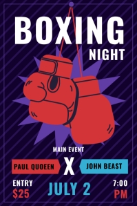boxing template | PosterMyWall