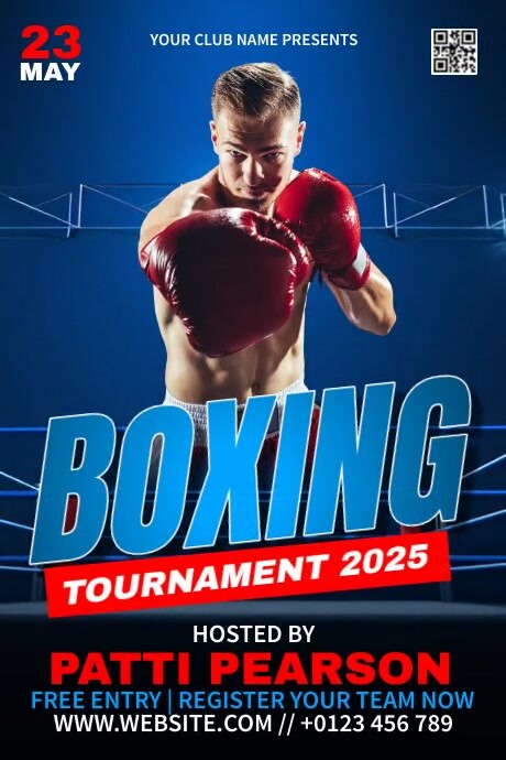 Boxing Tournament Ads Template | PosterMyWall