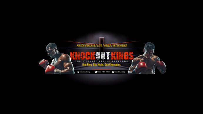 Boxing - Youtube Cover Photo Template | PosterMyWall