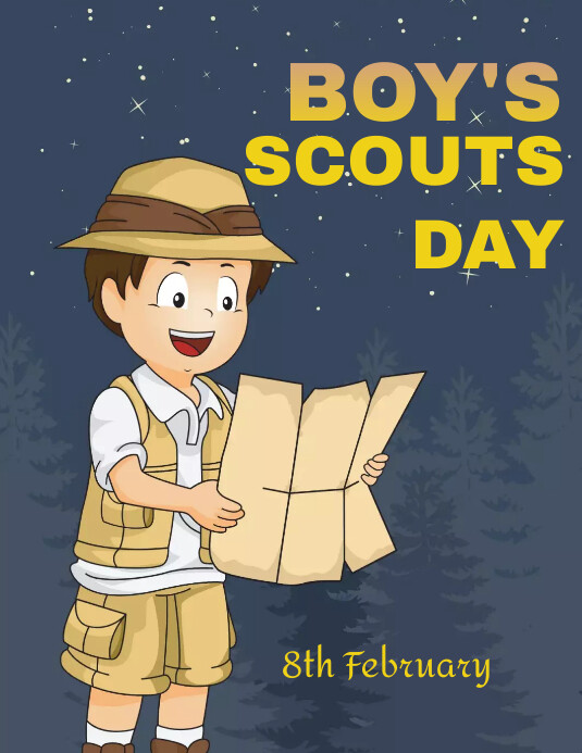 Copy of Boy's Scout day flyer | PosterMyWall