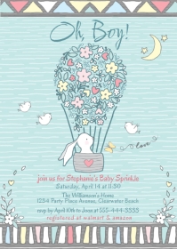 Arcade Baby Boy Shower Invite Template | PosterMyWall