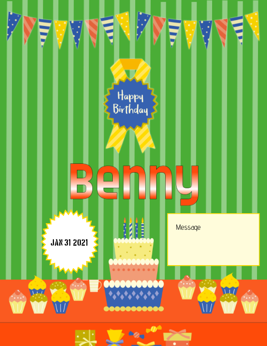 Boy Birthday Flyer Template | PosterMyWall