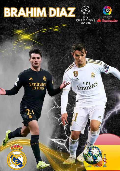 Brahim Diaz Template | PosterMyWall