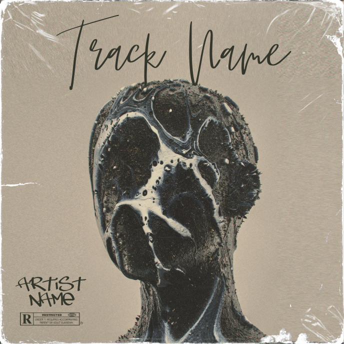 BRAIN Album Cover heart art trap mixtape rap Template | PosterMyWall