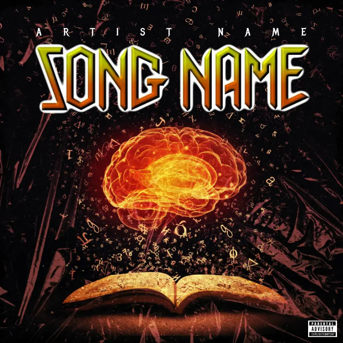 BRAIN Album Cover music art trap mixtape rap Template | PosterMyWall