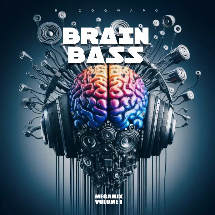 BRAIN BASS ALBUM ARTWORK TEMPLATE | PosterMyWall