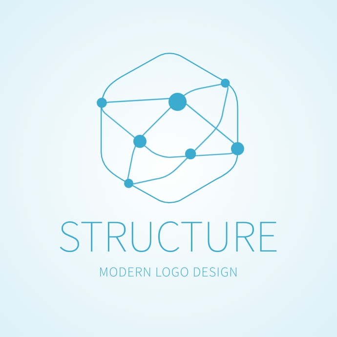 Brain cell neural network modern logo design Template | PosterMyWall