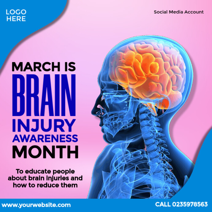 Copy of Brain Injury Awareness Month Design | PosterMyWall