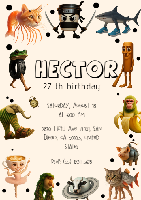 Brainrot invitation Template | PosterMyWall