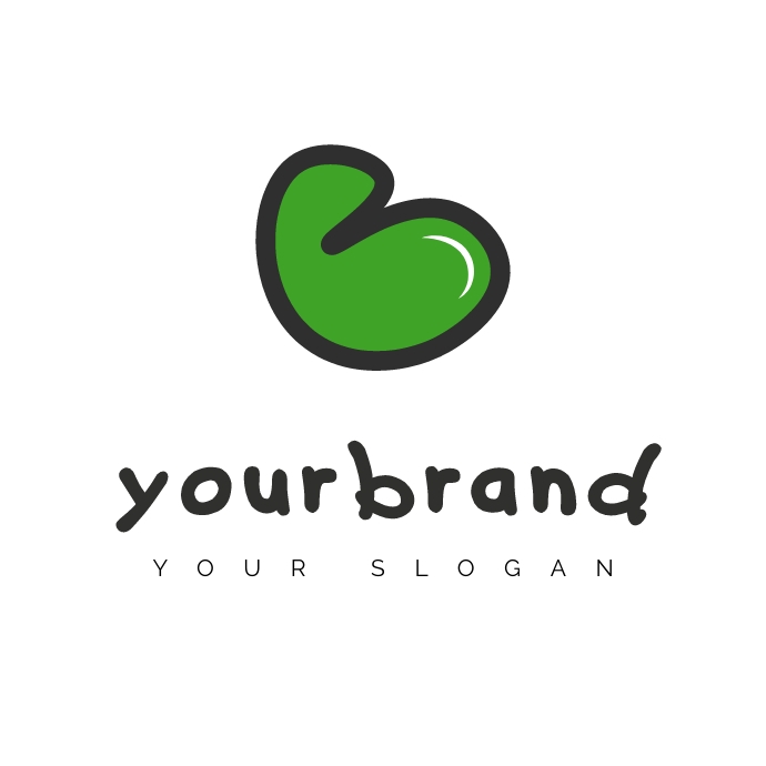 Copy of BRAND LOGO SIMPLE CUTE GREEN | PosterMyWall