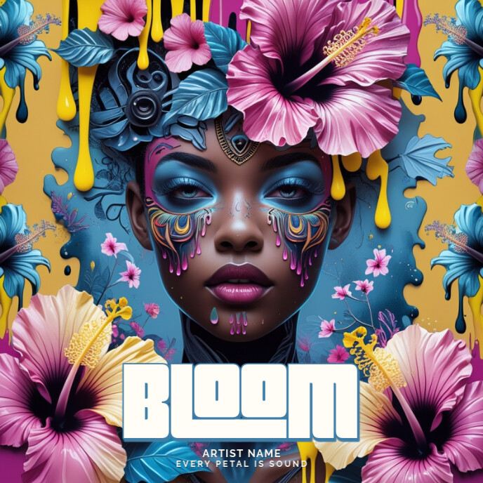 Copy of Branded Afro Floral Music Album Cover – Official Melting Art ...