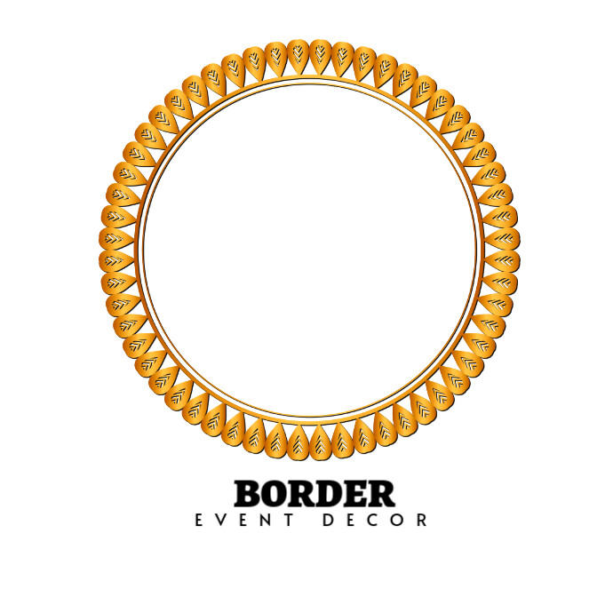 Branded golden circle frame Template | PosterMyWall