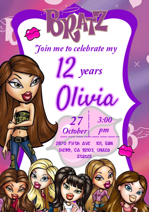 Bratz invitation Template | PosterMyWall
