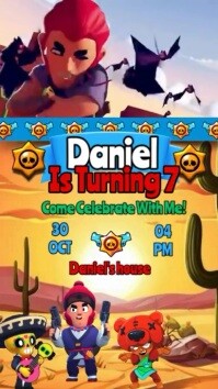 brawl stars Invitation Template | PosterMyWall