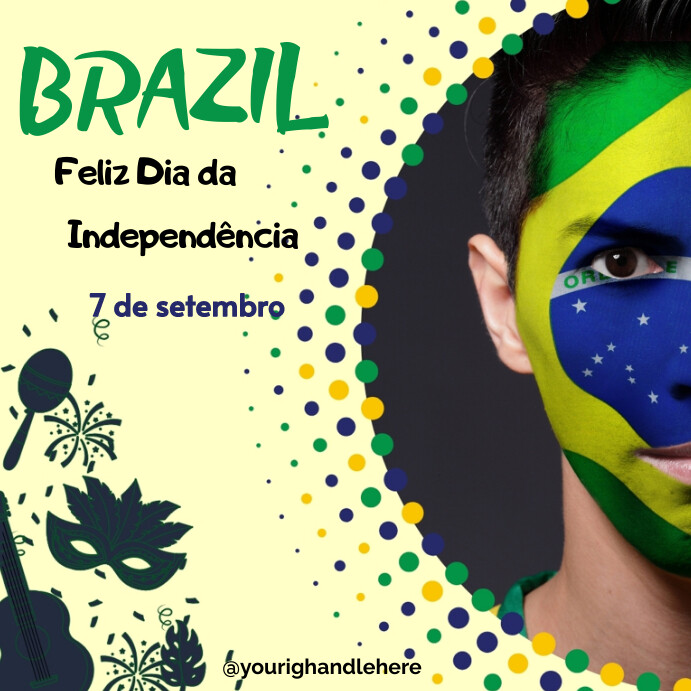 Brazil Independence Instagram Post Template | PosterMyWall