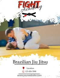 Brazilian jiu jitsu flyer Template | PosterMyWall