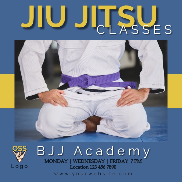 Brazilian jiu jitsu flyer Template | PosterMyWall