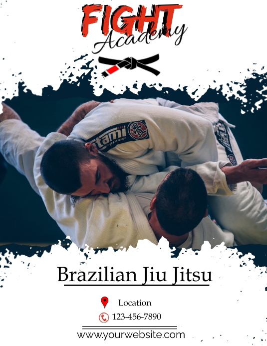 Brazilian jiu jitsu flyer Template | PosterMyWall