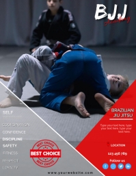 Brazilian Jiu jitsu for children flyer Template | PosterMyWall