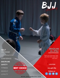 Brazilian Jiu jitsu for children flyer Template | PosterMyWall