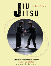Brazilian Jiu jitsu for children flyer Template | PosterMyWall
