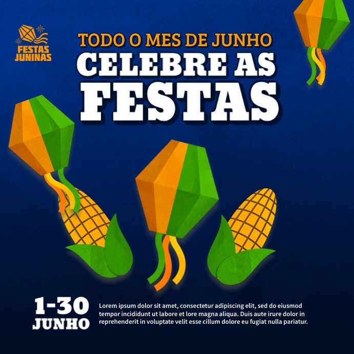 Plantilla de Publicitario Del Festival Brasileño | PosterMyWall