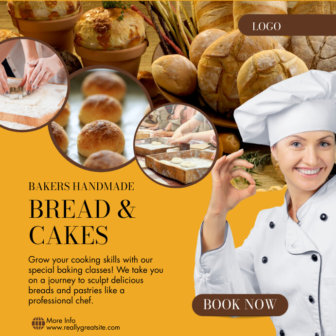 BREAD & CAKES SHOP FLYERS Template | PosterMyWall