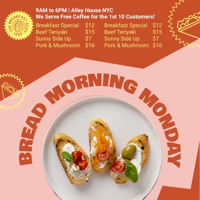 Bread AD Template | PosterMyWall