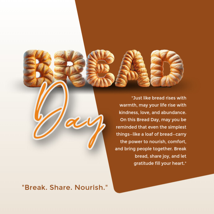 Bread Template | PosterMyWall