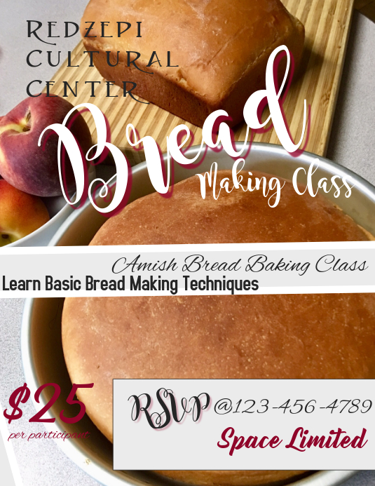 Copy of Bread Making Class | PosterMyWall