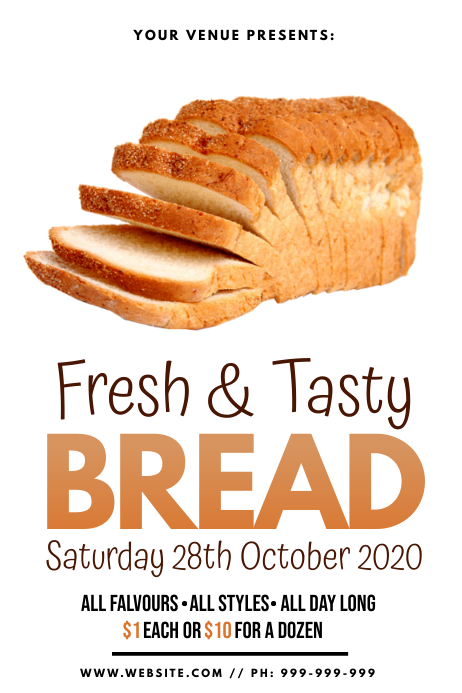 Bread Poster Template | PosterMyWall