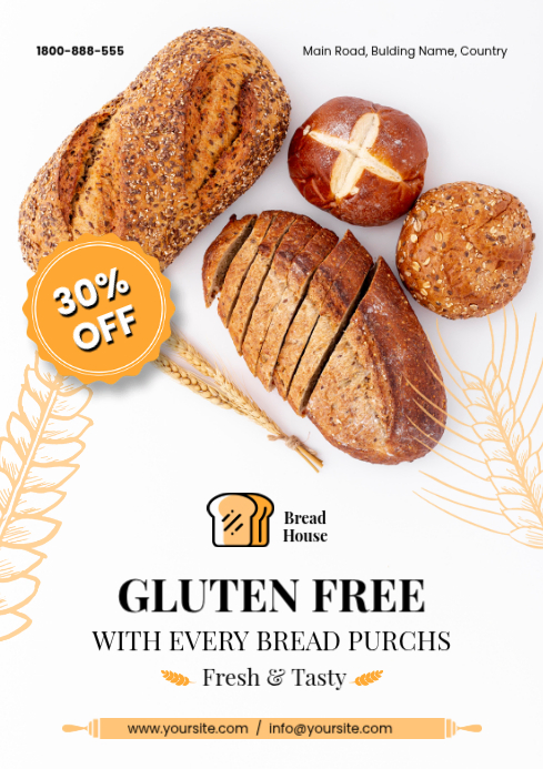 Bread template | PosterMyWall