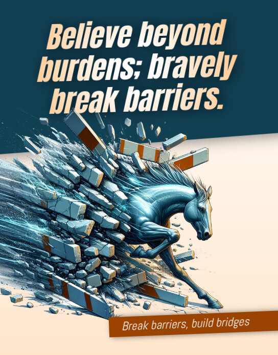 Break barriers Templat | PosterMyWall