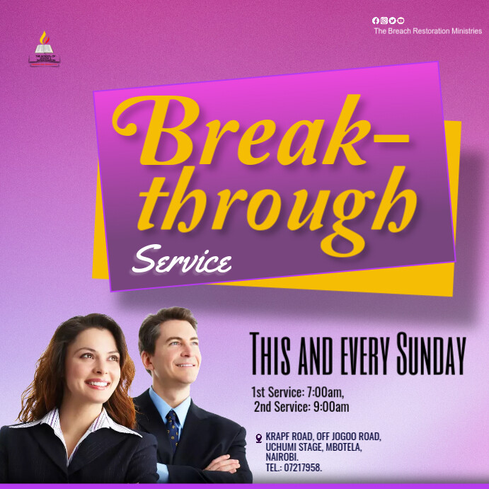 break-through service Template | PosterMyWall