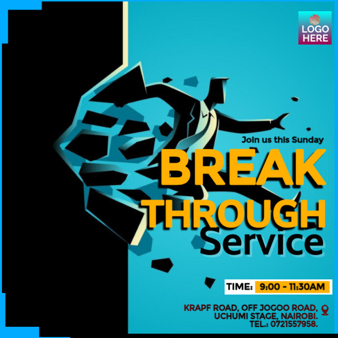 Break thru Template | PosterMyWall