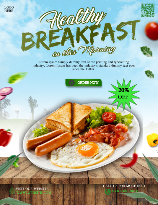 Breakfast Ads Template | PosterMyWall